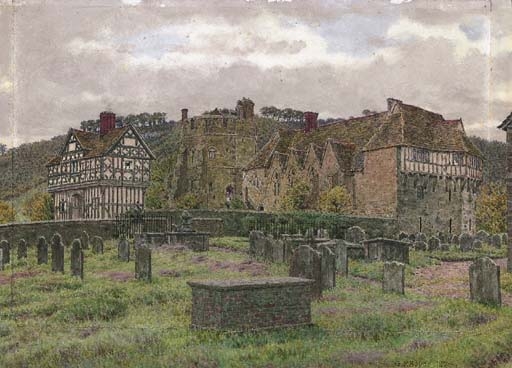 George Price Boyce | The fortified manor house at Stokesay, Shropshire ...