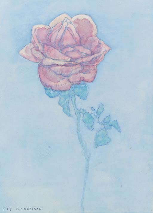 Piet Mondrian | Rose | MutualArt