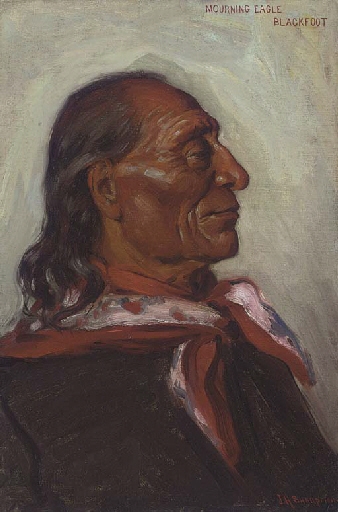 Joseph Henry Sharp | Mourning Eagle, Blackfoot | MutualArt