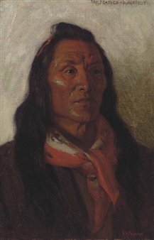 Joseph Henry Sharp | Mourning Eagle, Blackfoot | MutualArt
