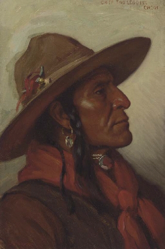 Joseph Henry Sharp | Daughter of Chief Little Chief, Cheyenne | MutualArt