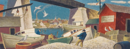 Paul Sample | Pulling the Dory | MutualArt