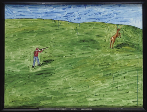 Neil Jenney | Hunter and Hunted (1969) | MutualArt