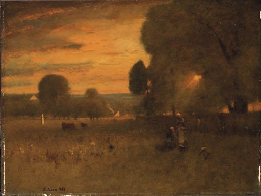 George Inness | Sunrise in the Apple Orchard (Circa 1892) | MutualArt