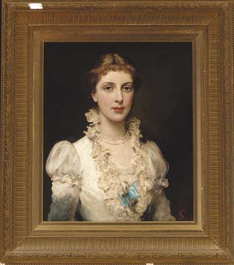 James Sant | Portrait of a lady, traditionally identified as Lillie ...