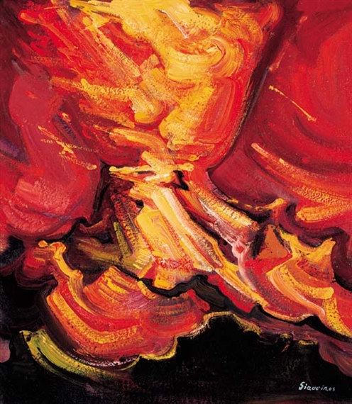 David Alfaro Siqueiros | El volcán | MutualArt