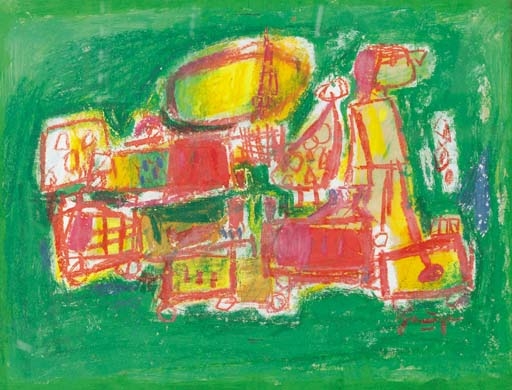 Jaap Nanninga | An abstract composition (Circa 1953) | MutualArt
