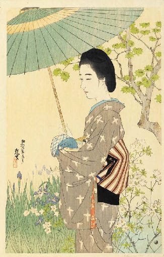 Shinsui Ito | Haru chikaki omoi (Reverie of approaching spring), from ...