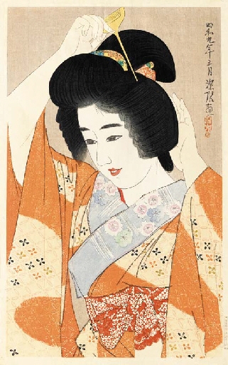Shinsui Ito | Haru chikaki omoi (Reverie of approaching spring), from ...