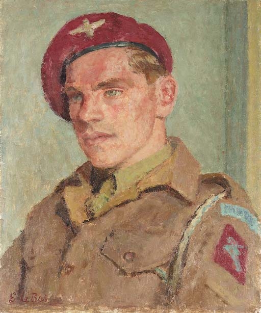 Edward le Bas | Portrait of a Paratrooper | MutualArt