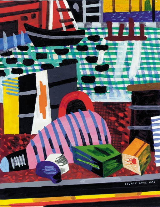 Stuart Davis | Color Sketch for WNYC Mural (1938) | MutualArt