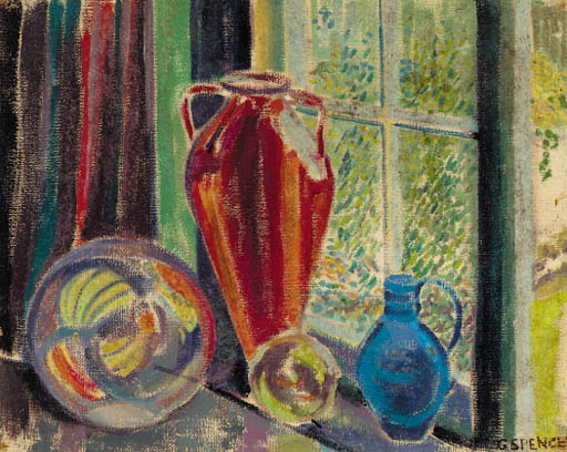 Gilbert Spencer | Still Life on a Window Sill | MutualArt