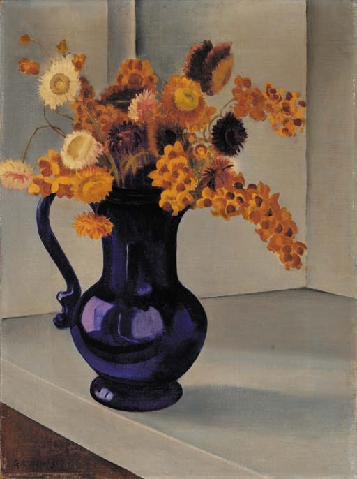 George Copeland Ault | Straw Flowers and Bittersweet | MutualArt