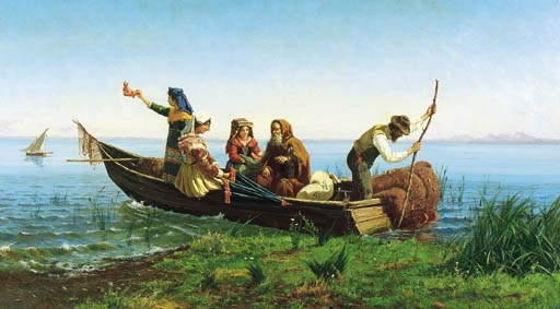 Pietro Barucci | Traghetto sul lago | MutualArt