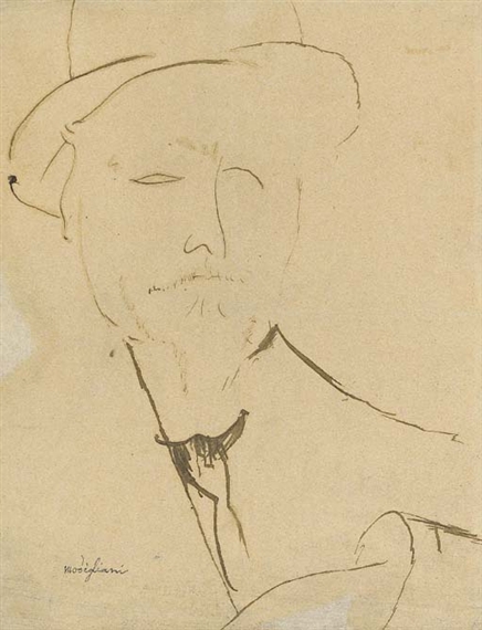 Amedeo Modigliani | Portrait d'homme (Circa 1917) | MutualArt