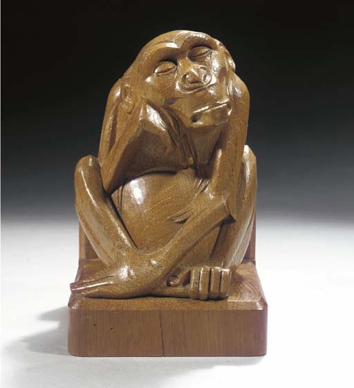 Johan Coenraad Altorf | A sleeping monkey (1940) | MutualArt