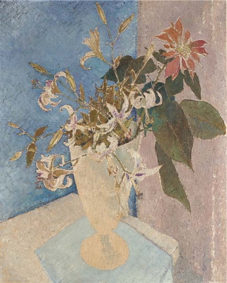 Glyn Philpot | Poinsettia and Lilies | MutualArt