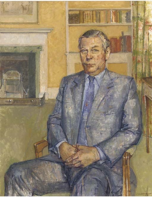 Sir William Coldstream | Portrait of David Ropner | MutualArt