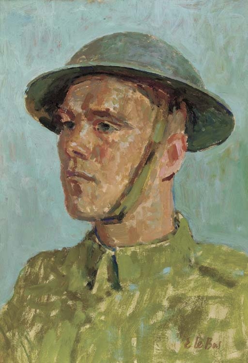 Edward le Bas | Portrait of a Soldier (1953) | MutualArt