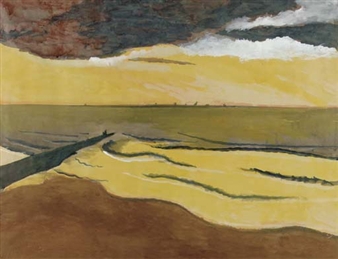 Léon Spilliaert | Trees by the Water (1918) | MutualArt