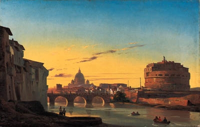 Ippolito Caffi | A veduta of Rome | MutualArt