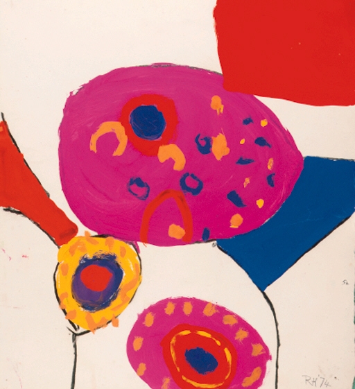 Roger Hilton | Artist and Model (1973) | MutualArt