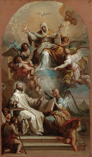 Placido Costanzi | The Virgin in mourning appearing in a vision to ...