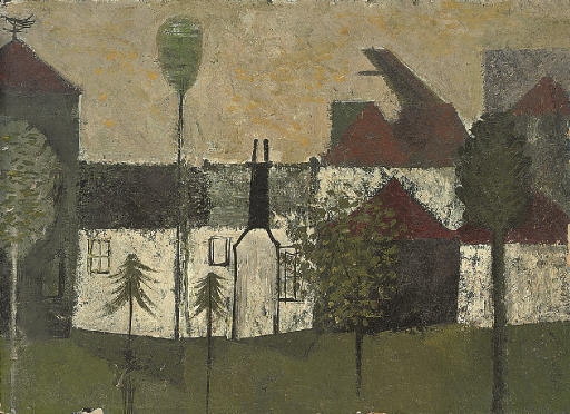 Alan Munro‏ Reynolds | Moth Barn Interior III (1952) | MutualArt