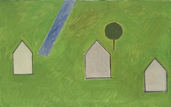 Peter Kinley | Interior with Elephant 1 (1973) | MutualArt