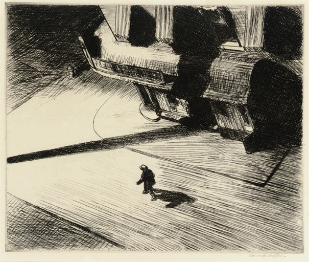 Edward Hopper | Night Shadows, from Six American Etchings (Series I ...