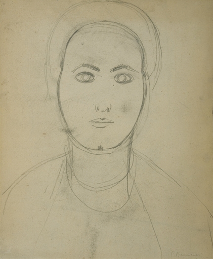 Constantin Brancusi | Portrait de femme au turban (1918) | MutualArt