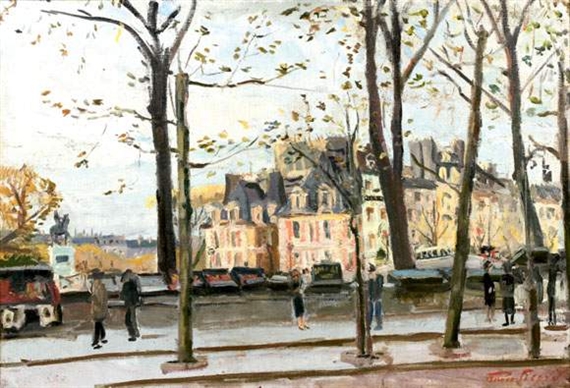 Pierre Sicard | La place du Pont-Neuf à Paris | MutualArt