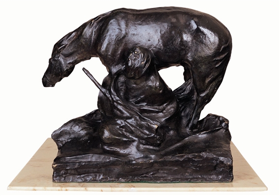 Solon Hannibal Borglum | Pioneer in a Storm | MutualArt