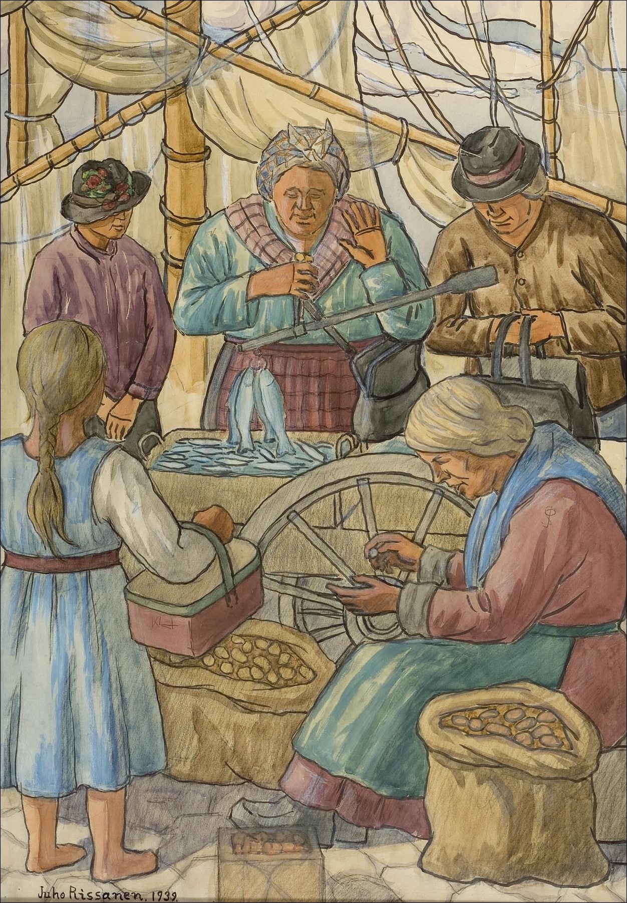 Juho Rissanen | TORIMUMMOT (1939) | MutualArt