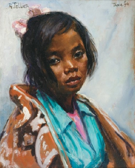 Raymond Tellier | Jeune malgache (1974) | MutualArt