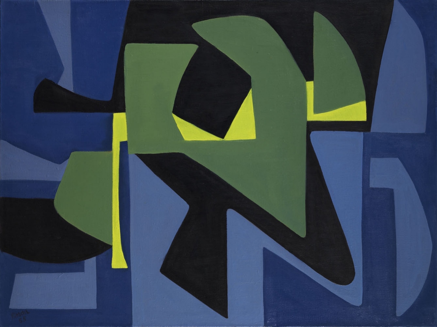 Otto Ritschl | Komposition 55/3 (1955) | MutualArt