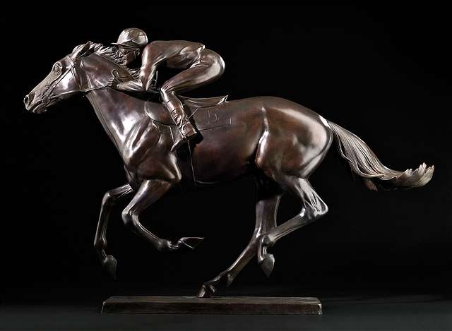 Helmut Diller | A jockey on horseback (1978) | MutualArt