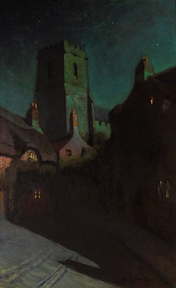 Charles Rollo Peters | Moonlight on a Medieval Village | MutualArt