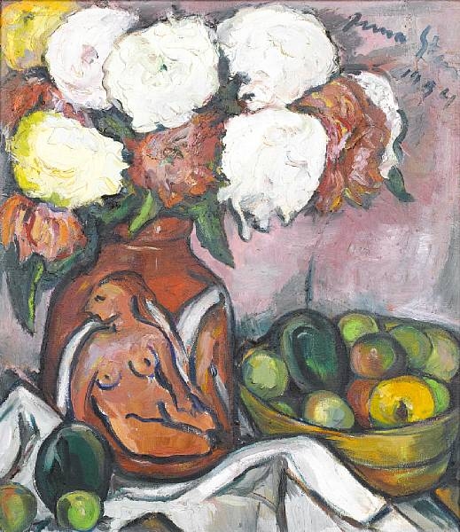Stern Irma | Still life of chrysanthemums (1954) | MutualArt