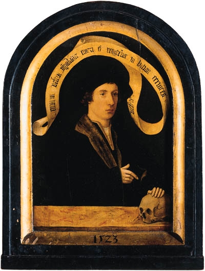 Jacob Van Utrecht | Portrait of a gentleman, standing small half length ...