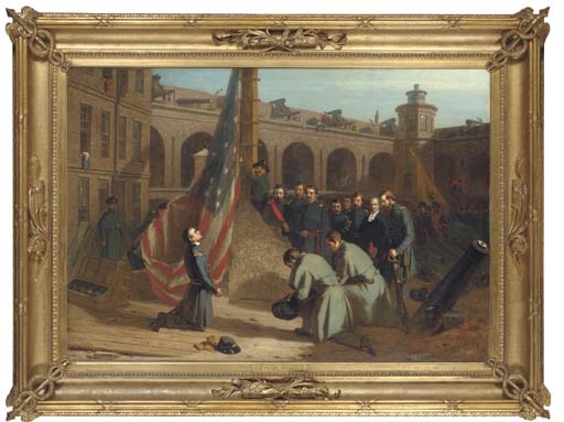 Edwin White | Major Anderson Raising the Flag at Fort Sumter (1862 ...