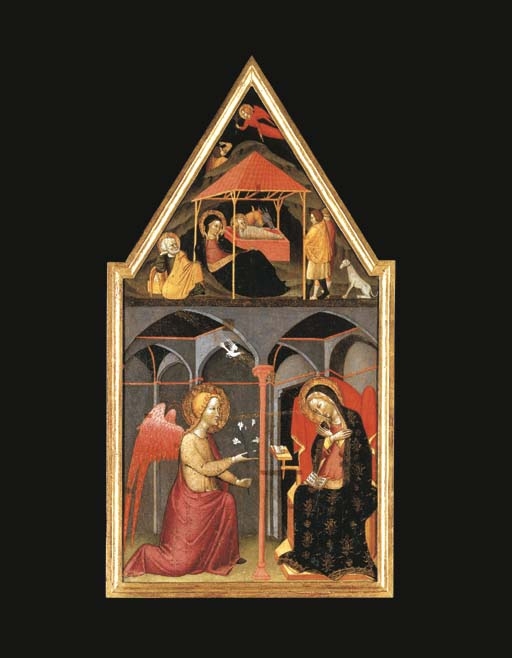 Andrea di Vanni d'Andrea | The Annunciation with the Nativity and the ...