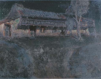 Charles Rollo Peters | Moonlight on a Medieval Village | MutualArt