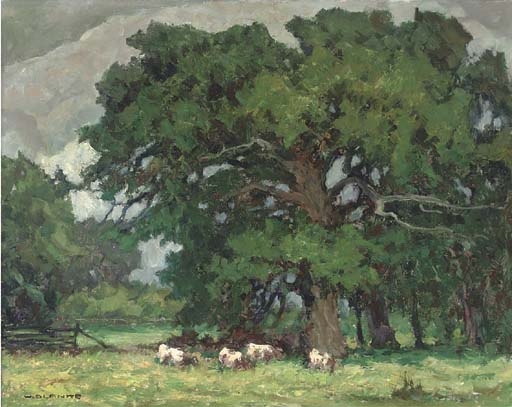 Wilhelm Blanke | Cattle grazing in the shade | MutualArt