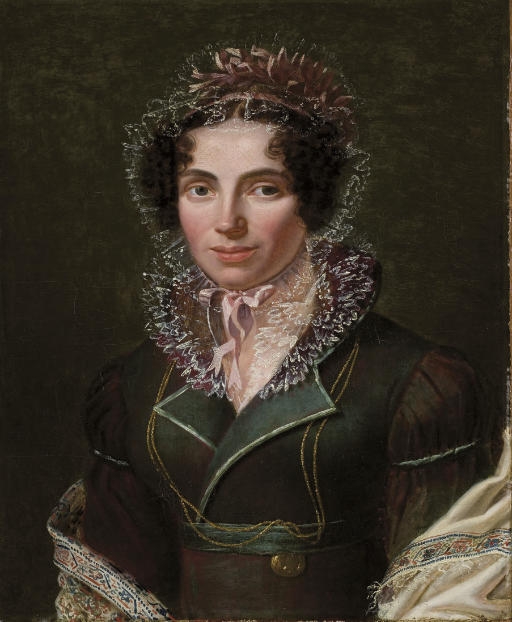 François Marius Granet | Portrait de madame Lebeaux | MutualArt