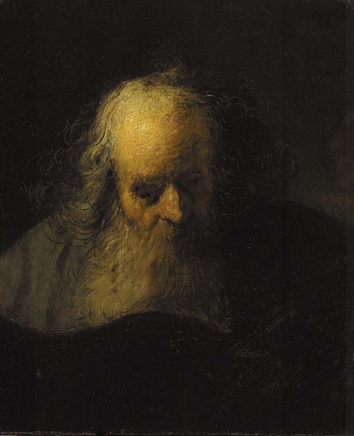 Jacques des Rousseaux | An old man reading a book | MutualArt