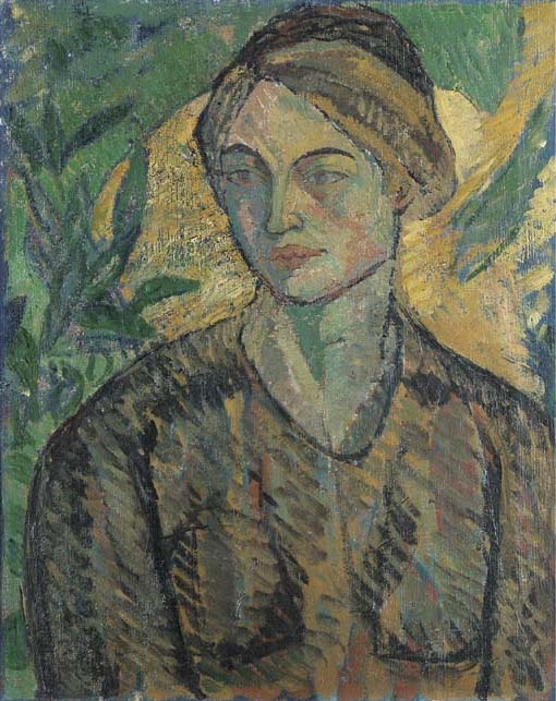 Frederick Etchells | Portrait of young girl (Circa 1911) | MutualArt