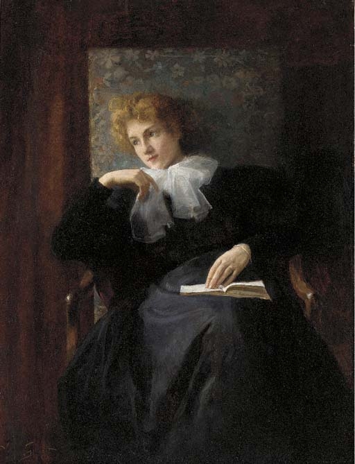 Victor-Gabriel Gilbert | A pensive moment | MutualArt