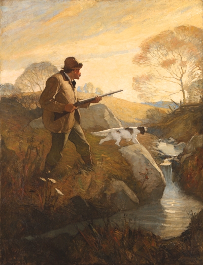 N.C. Wyeth | Hunter and Dog | MutualArt