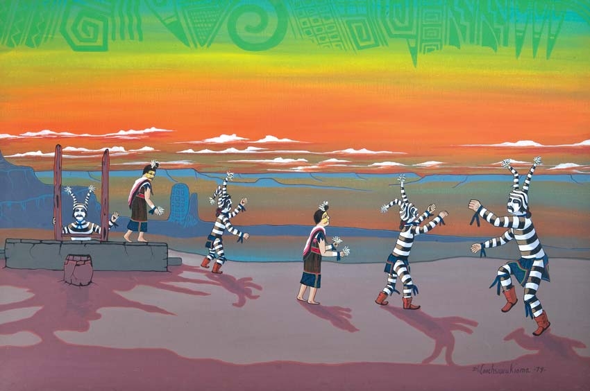 Delbridge Honanie | Morning Clown Dancers (1979) | MutualArt